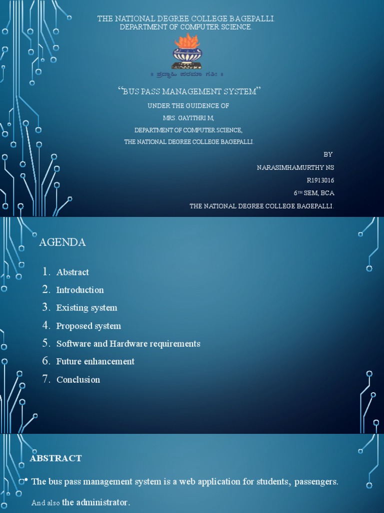 Buspassms Synopsis | PDF | Application Software | Computer Hardware