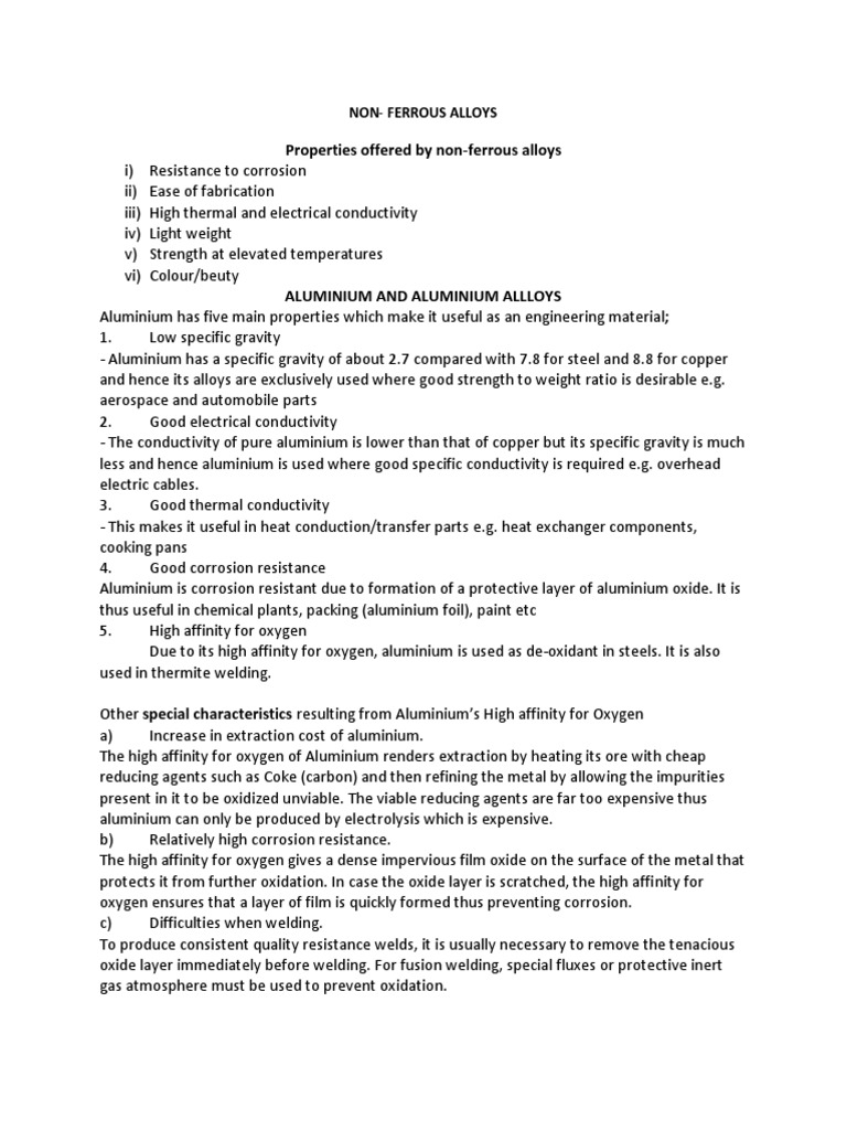 Non-Ferrous& Assignment | Download Free PDF | Alloy | Titanium