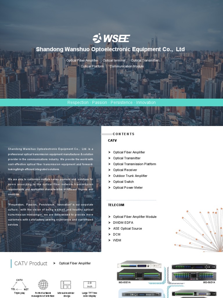 Product-Catalogue | PDF | Wavelength Division Multiplexing ...