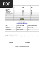 Hotel Guest Registration Card Template | PDF | Finance & Money ...