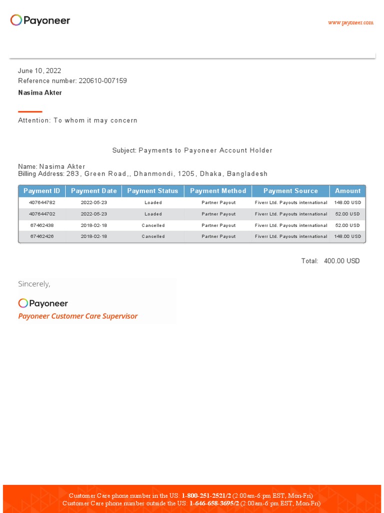 Payment History | PDF