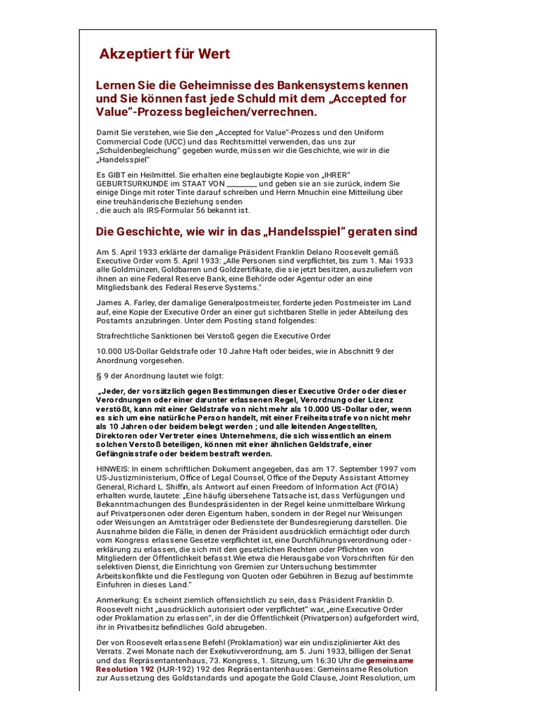 Accepted For Value | PDF