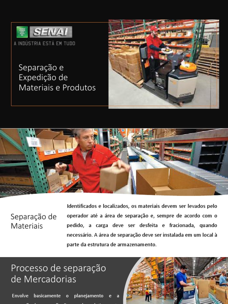 Separação e Expedição de Materiais e Produtos | PDF | Business ...