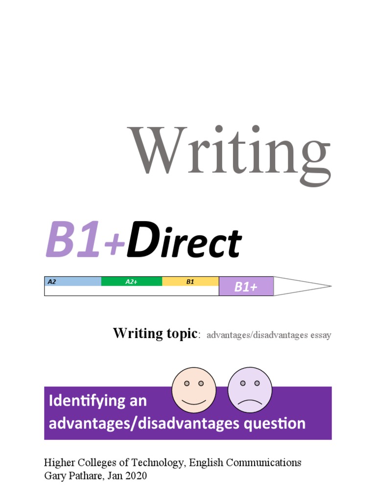B1 Advantages/Disadvantages Essay Guide | PDF | Comma | Paragraph