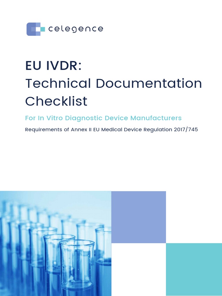 EU IVDR Technical Documentation Checklist Celegence | PDF | Medical Device