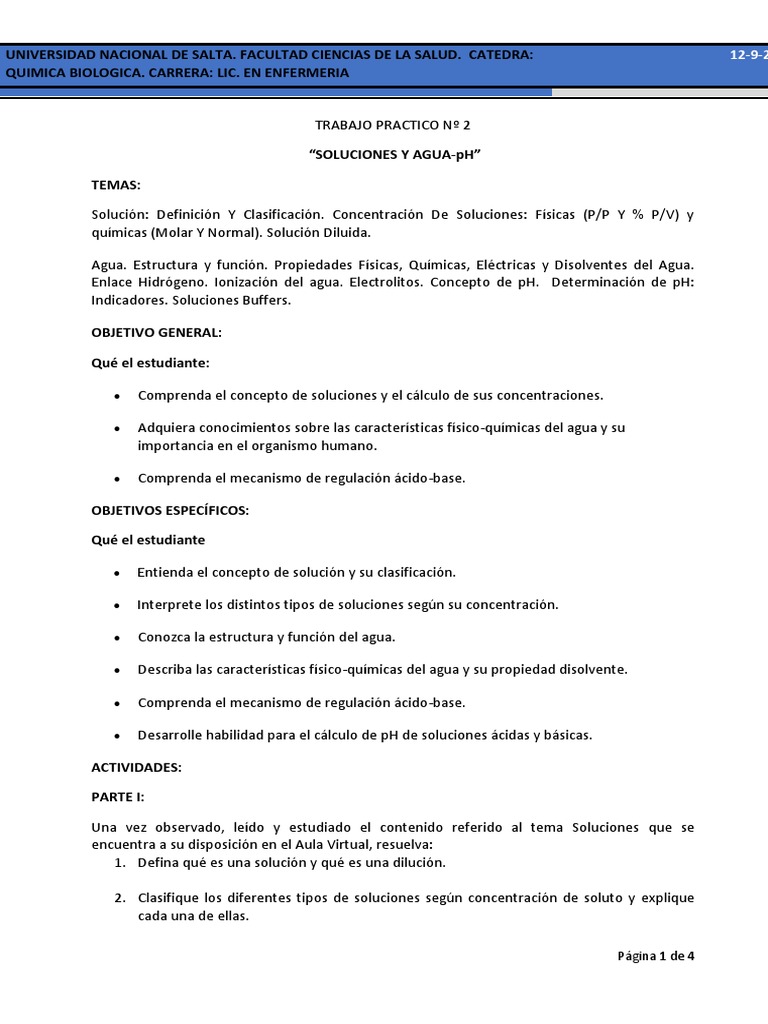 tp2 AGUApHSOLUCIONES ENF 2022 | PDF | Concentración | Ph tp2 AGUApHSOLUCIONES ENF 2022 | PDF | Concentración | Ph