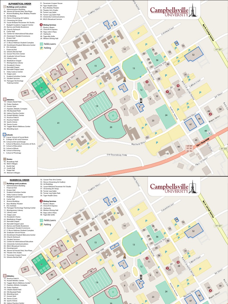 CU Campus Map Feb 2018 2 Sides | PDF