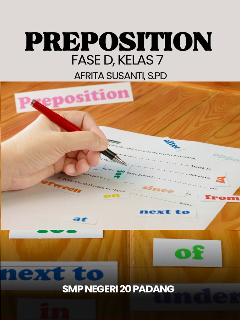 Preposition | PDF