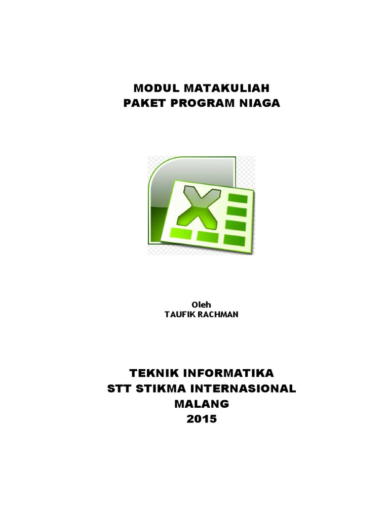 Modul Matakuliah Paket Program Niaga | PDF