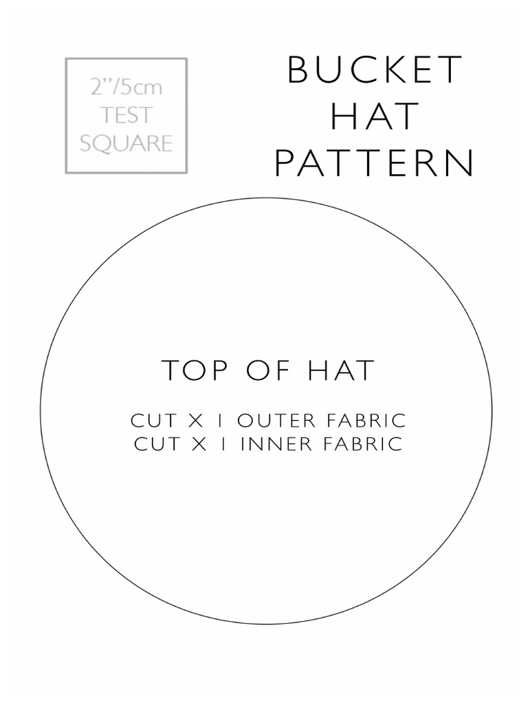 Bucket Hat Pattern | PDF