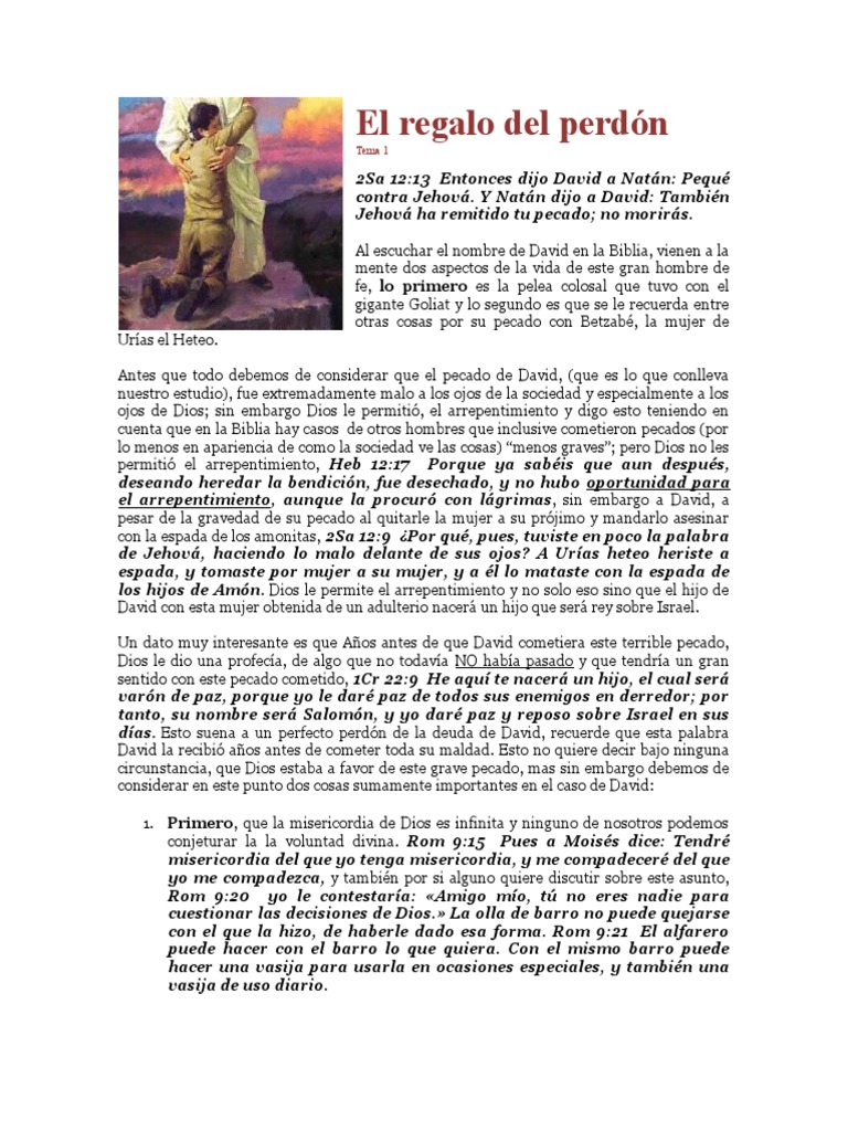 El Regalo Del Perdón | PDF | Pecado | Perdón