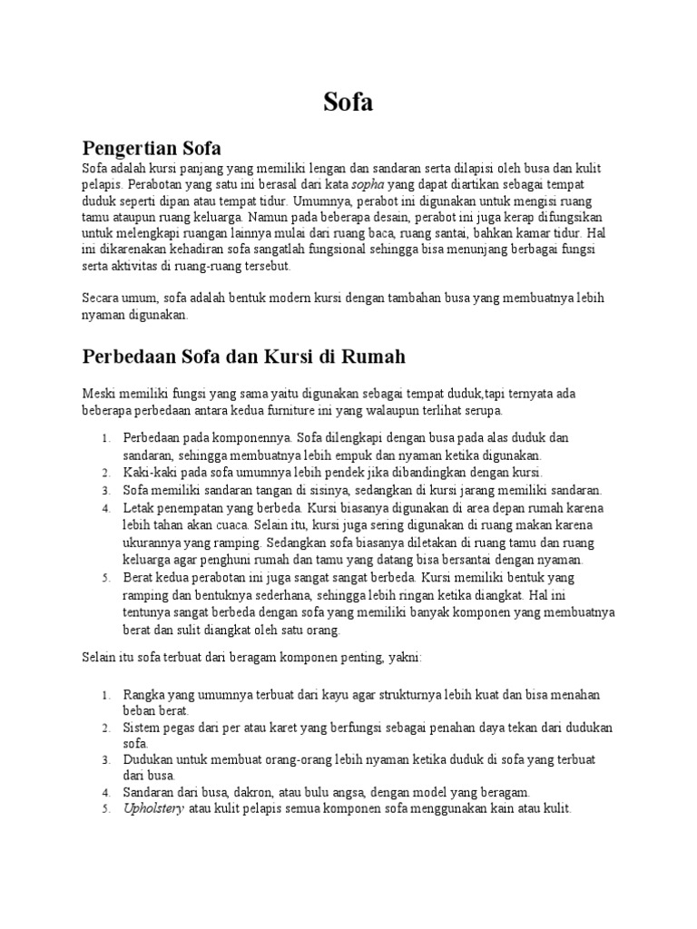 Sofa | PDF