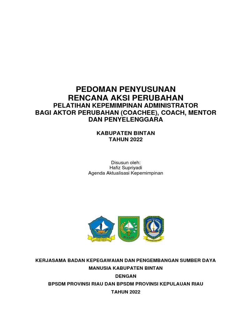 PEDOMAN PENULISAN RENCANA AKSI PERUBAHAN PKA BINTAN 2022 Final | PDF ...