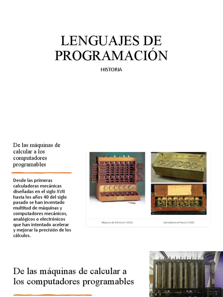 Historia de Los Lenguajes de Programación | PDF | Lenguaje de ...