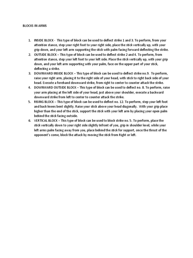 Blocks In Arnis Pdf