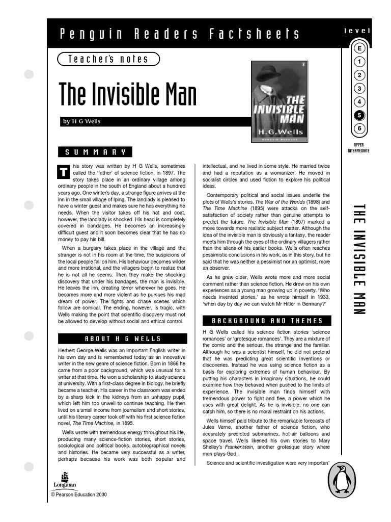 Activities and Teachers Guide - The Invisible Man | PDF | The Invisible Man