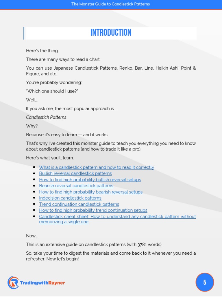 Edit The Monster Guide To Candlestick Patterns Pdf Market Trend