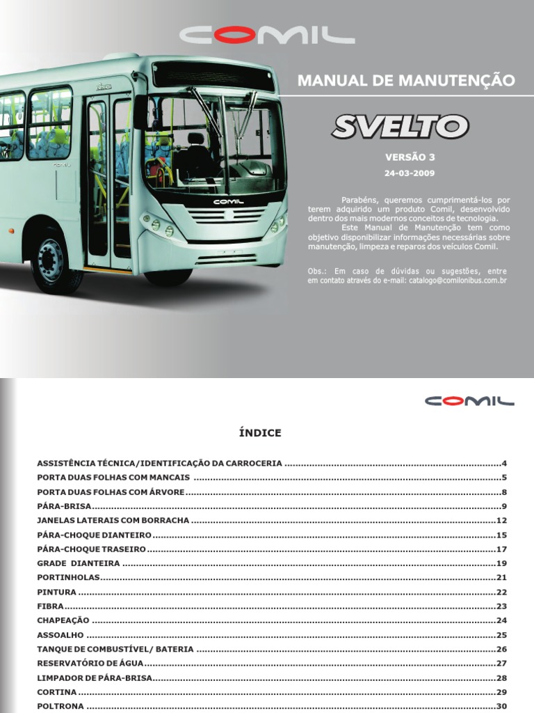 Manual de Manutenção do Comil Svelto | PDF | Parafuso | Tinta