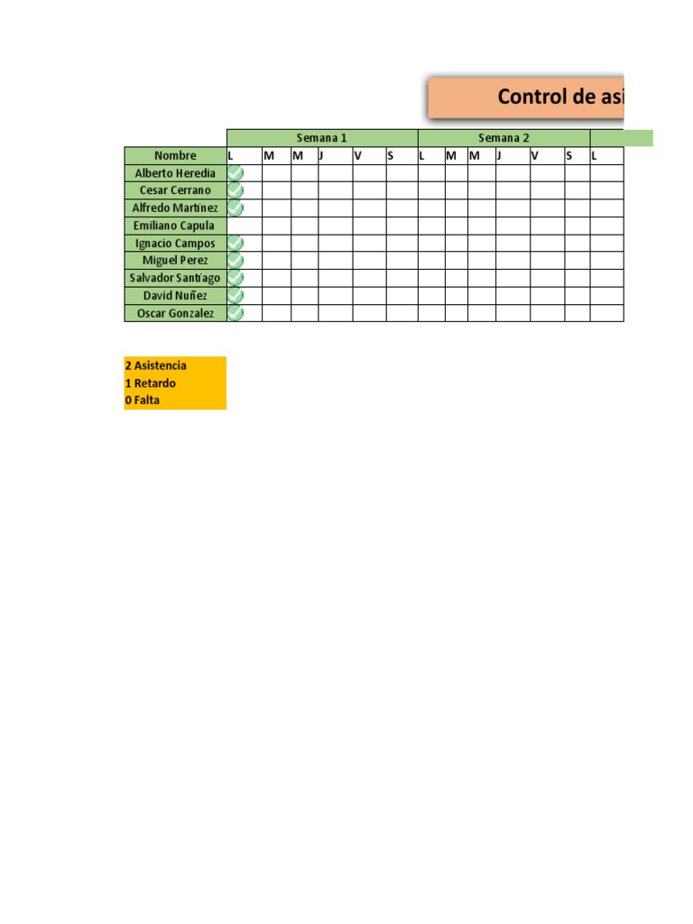 Control de Asistencias | PDF