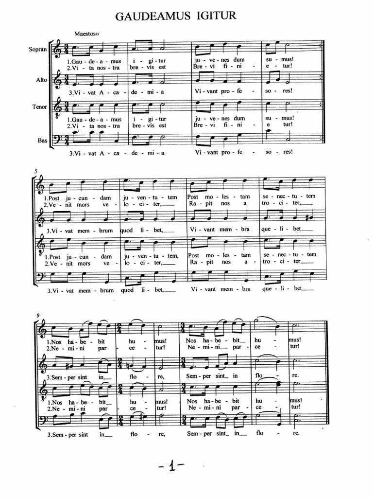 Gaudeamus Igitur | PDF