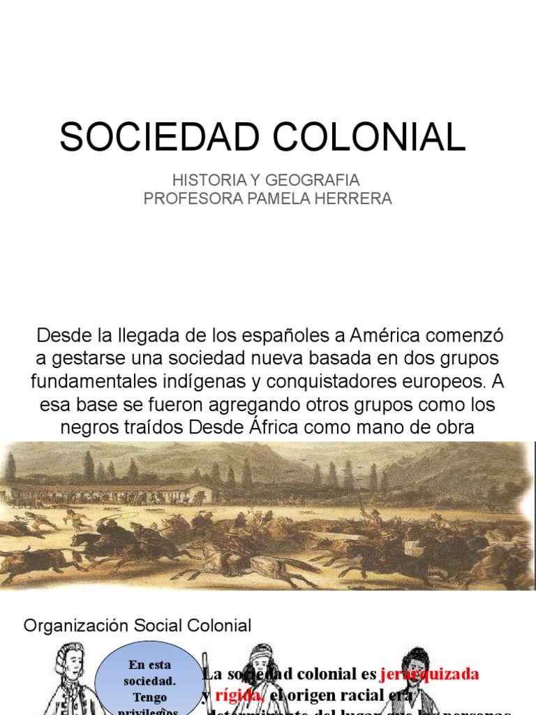 Estructura de la Sociedad Colonial | PDF | America latina
