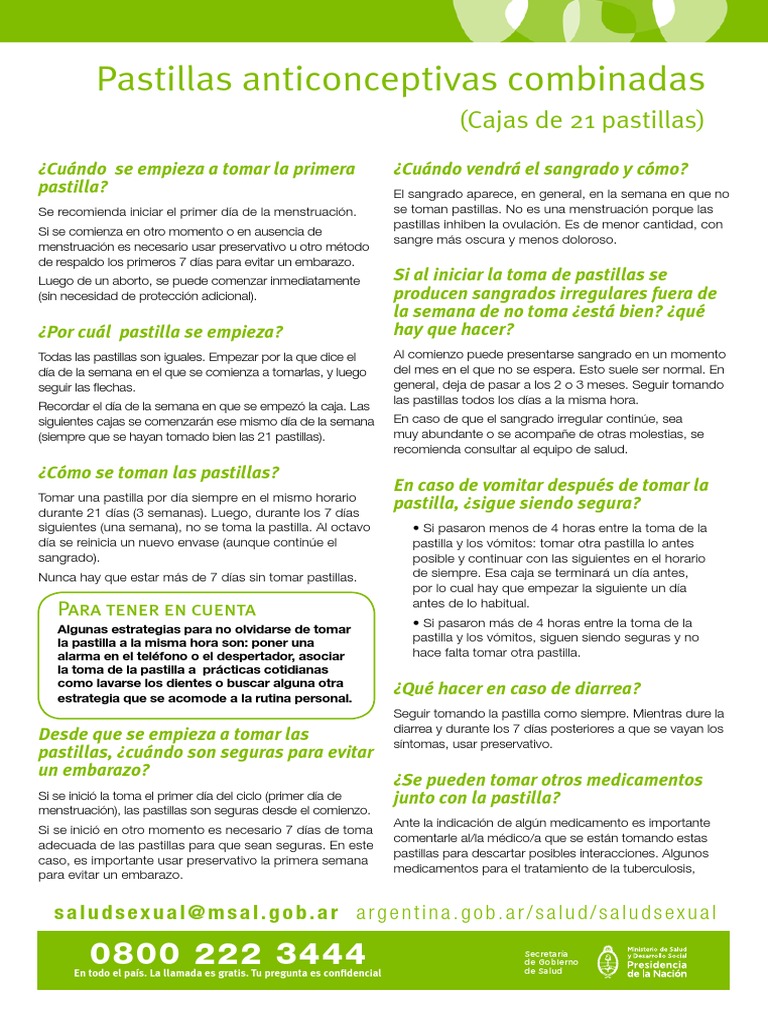 0000001776cnt Pastillas Anticonceptivas 21 | PDF | Control de la ...