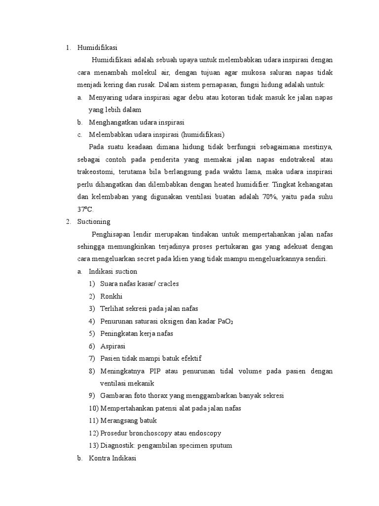 Humidifikasi dan Fisioterapi Dada | PDF | Pengembangan Diri | Kesehatan ...