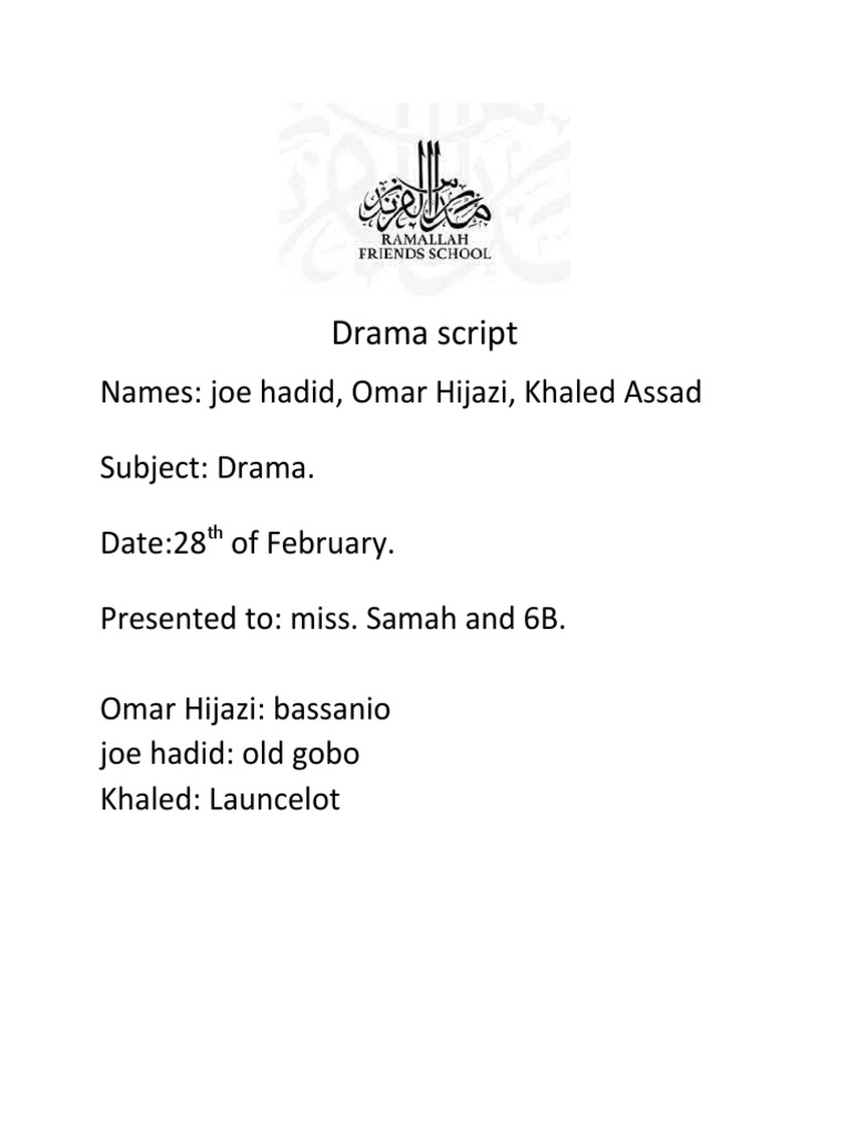 Drama Script | PDF
