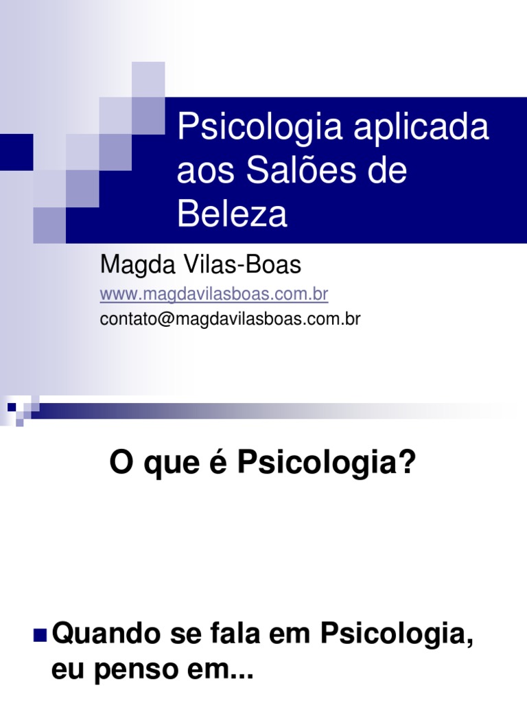 Psicologia salões beleza | PDF | Psicologia | Mente