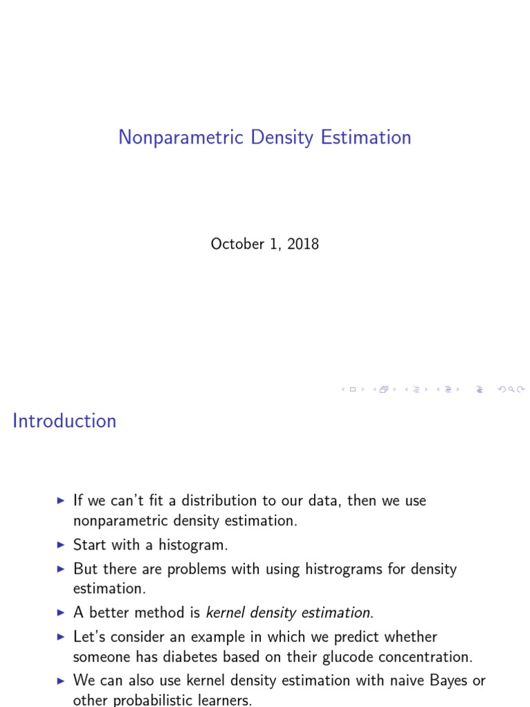 Kde Slides | PDF | Histogram | Statistics