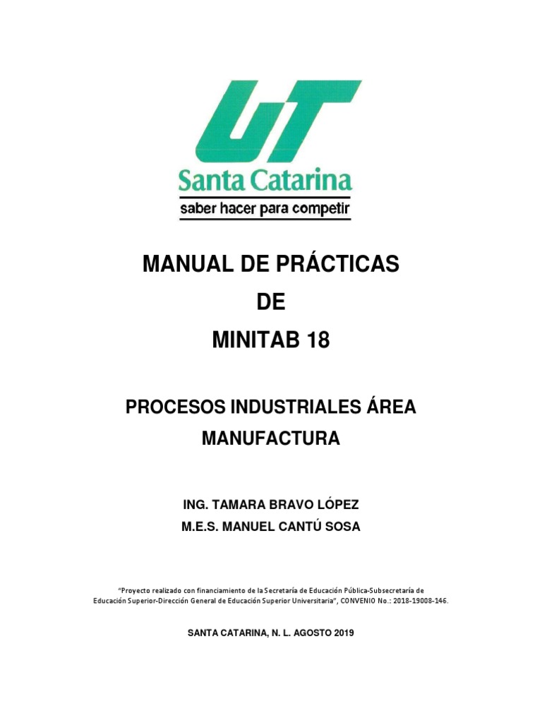 Manual Minitab | PDF | Microsoft Excel | Informática