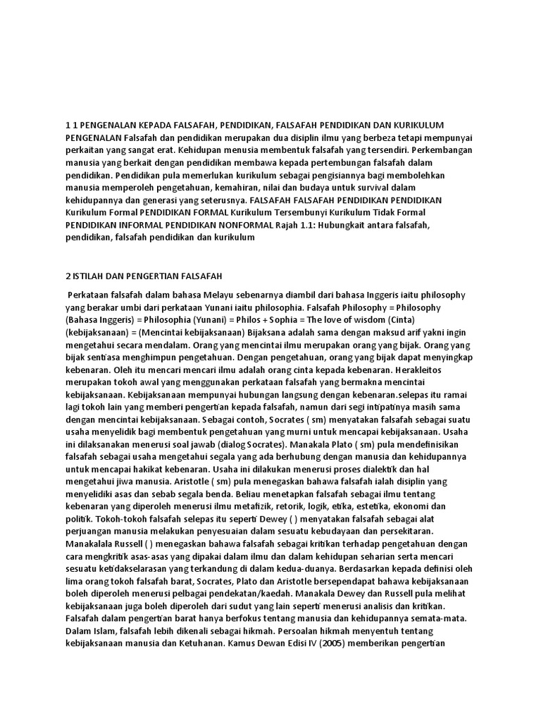 1 1 Pengenalan Kepada Falsafah | PDF
