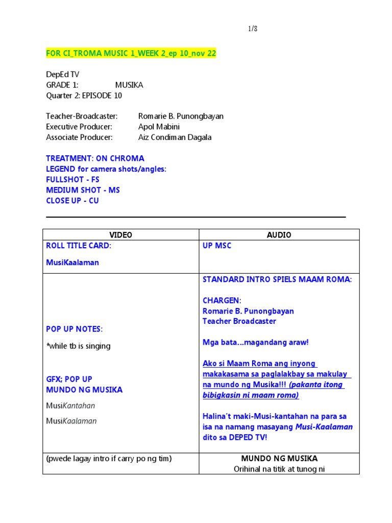 Script Episode 2 | PDF