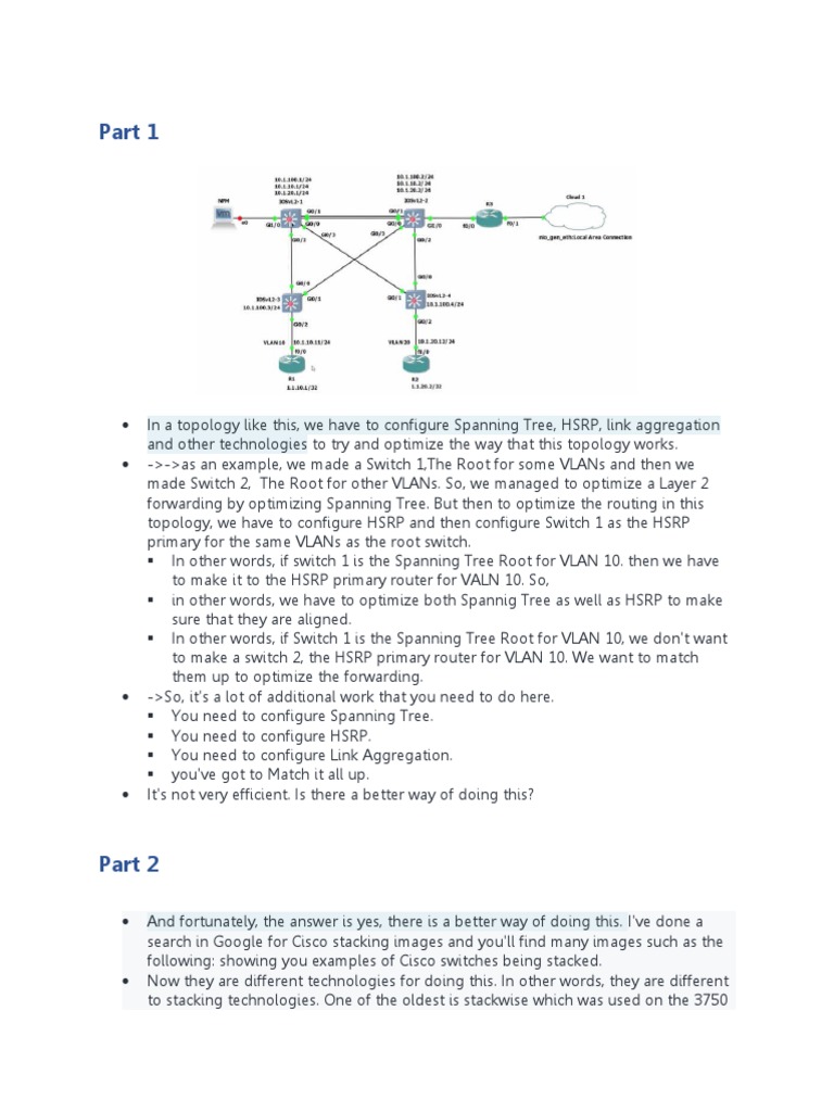 Switch Stacking | PDF | Network Switch | Computer Network