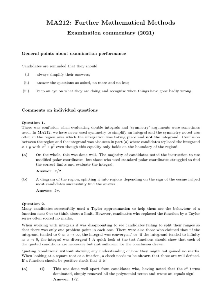 Mentary | PDF | Integral | Matrix (Mathematics)
