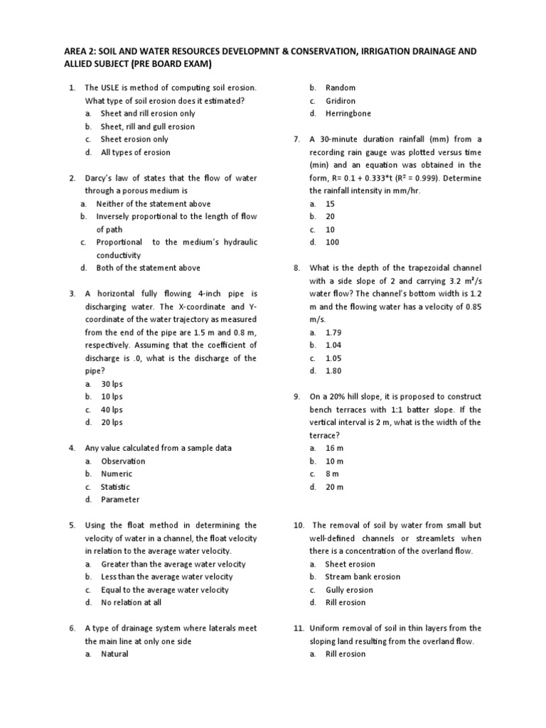 The USLE Is Method of Computing Soil Erosion | PDF | Surface Runoff ...