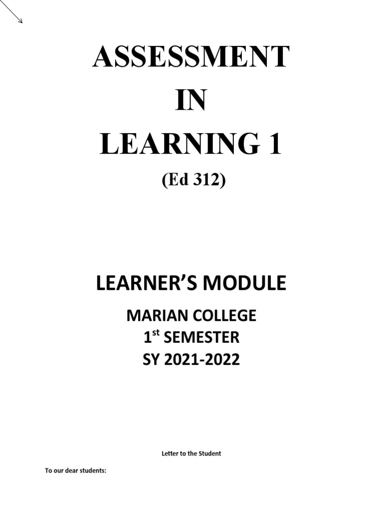 Assessing Learning Concepts Pdf Educational Assessment Learning