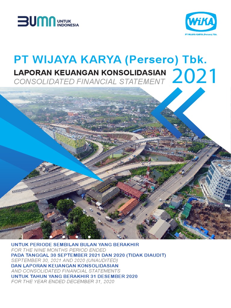 PT WIJAYA KARYA (Persero) TBK.: Laporan Keuangan Konsolidasian | PDF