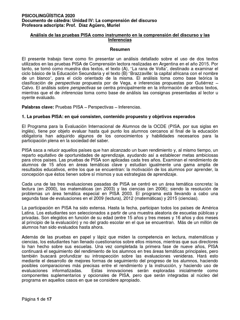 PRUEBAS APRENDER 2016. Inferencias y Comprensión Textual-Díaz Aguero, M. | PDF | Programa para ...