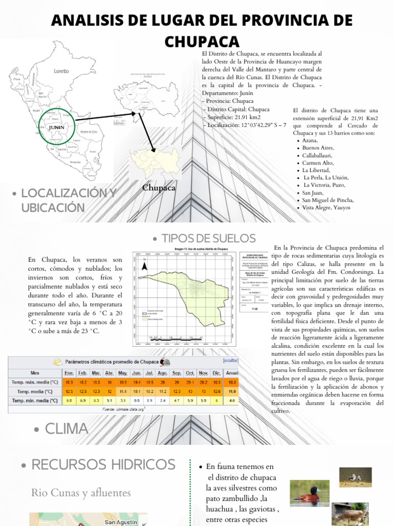 Analisis de Lugar Chupaca | PDF | Fertilizante | Suelo