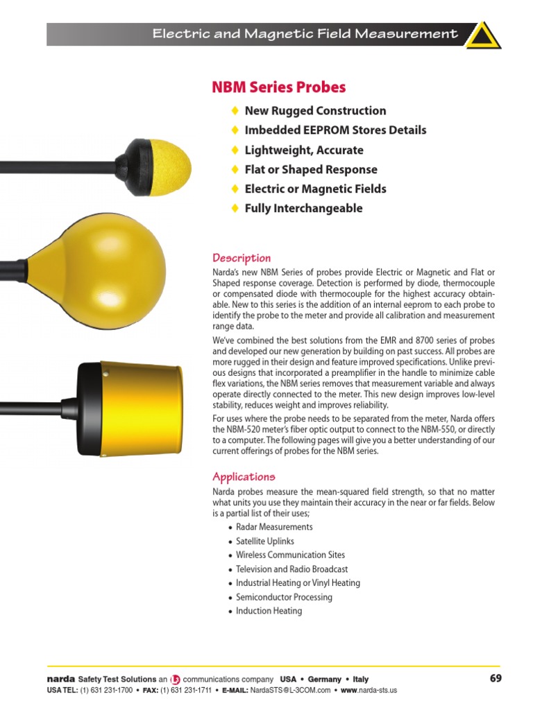 NBM-Probes_DataSheet | PDF | Hertz | Thermocouple