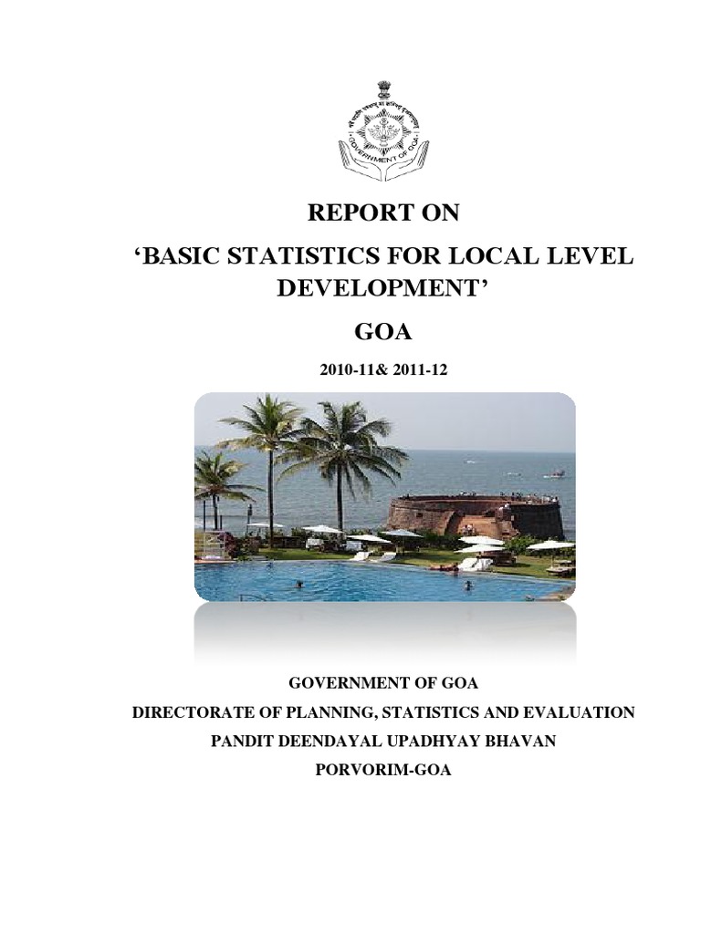 Basic Statistics For Local Level Development (BSLLD) | PDF | Schools