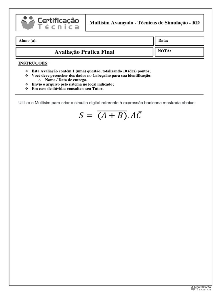 Modelo de Prova | PDF | Computadores | Tecnologia e Engenharia
