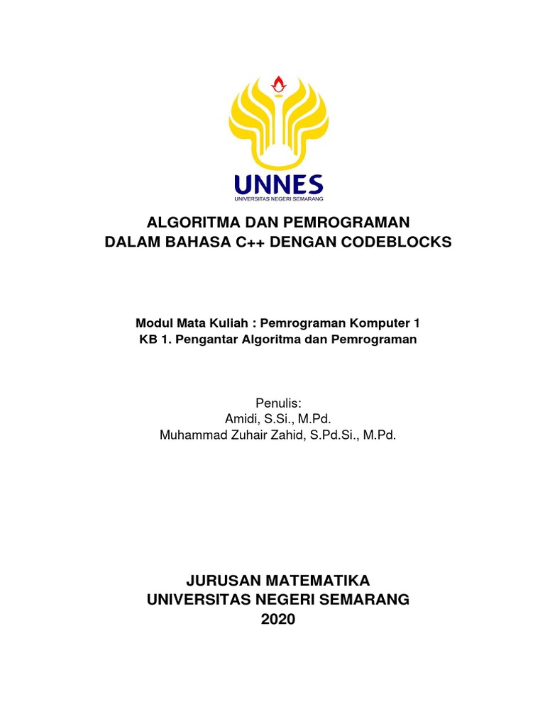 Pengenalan Algoritma dan Pemrograman C++ | PDF