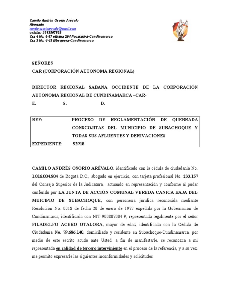 CARTA CAR Provisionales (Autoguardado) | PDF | Justicia | Crimen y ...