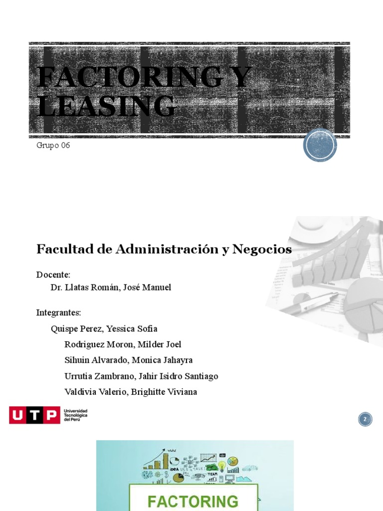 Grupo 06 - FACTORING Y LEASING | PDF | Arrendamiento | Pagos