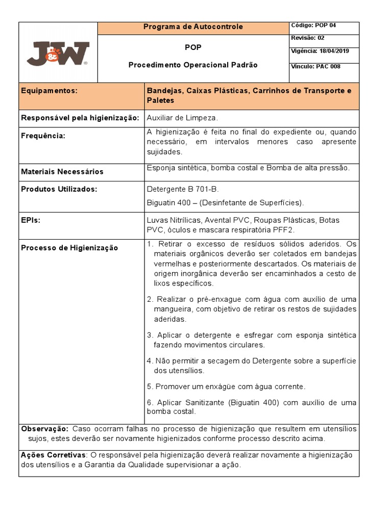 POP 004 Bandejas, Caixas Plasticas, Carrinhos, Paletes | PDF ...