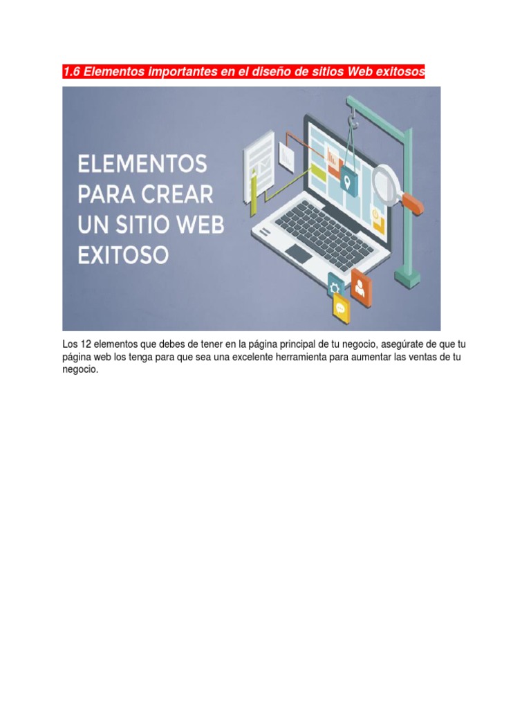 Elementos Clave para Sitios Web Exitosos | PDF | Página web | Red mundial