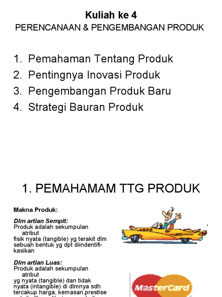 Topik 7 Perencanaan Produk | PDF