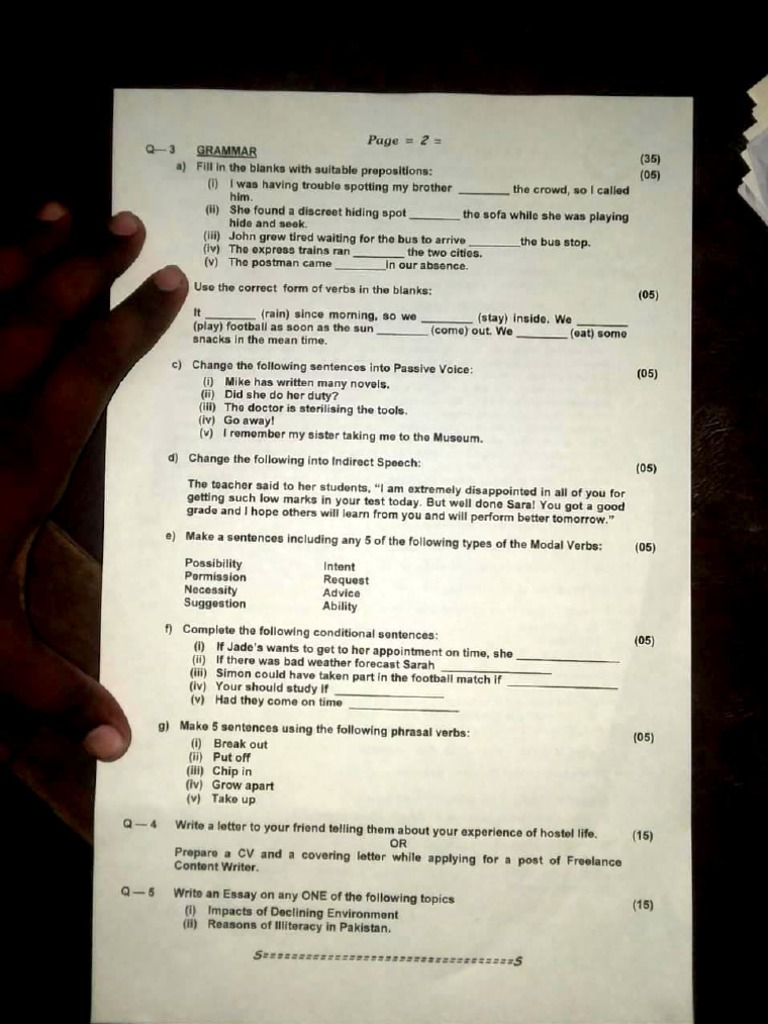 BSc 10 Years PAST PAPERS | PDF